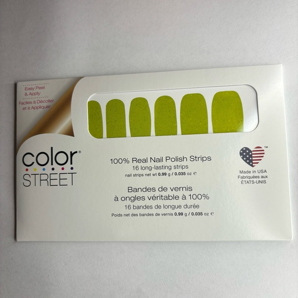 Color Street | Makeup | Juicy Pear Neon Glitter Color Street Retired ...
